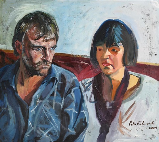 Portrait of Peter Reding with Deborah by Peter Edwards on artnet