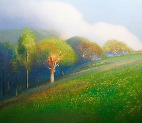 Look towards the sea, Morwenstowe by Graham Ovenden on artnet