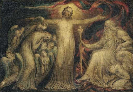 Christ the Mediator Christ pleading before the Father for St. Mary ...