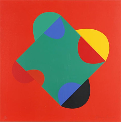 Development of a square within a square Red by Terry Frost on artnet