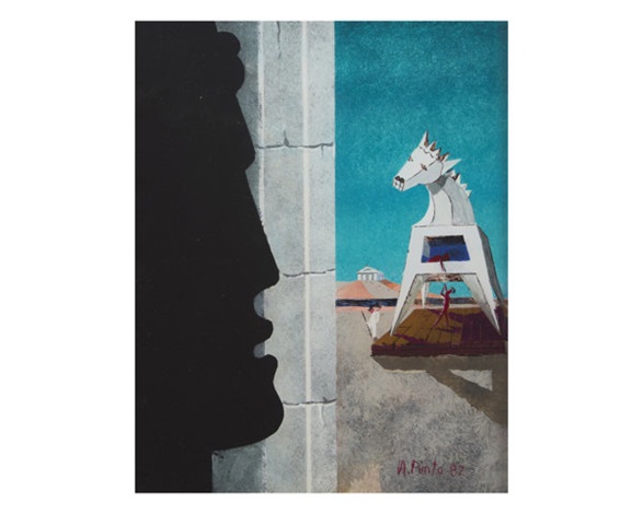 Head and Trojan Horse by Angelo Pinto on artnet