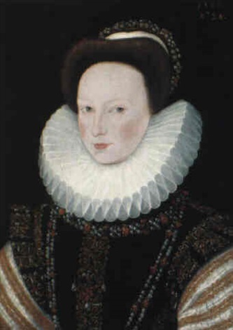 Portrait of Anne Knollys, aged 26 by George Gower on artnet