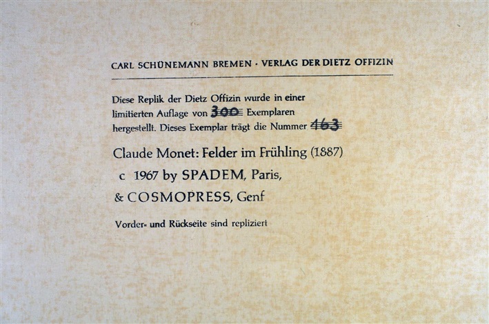 Fields in spring by Claude Monet on artnet