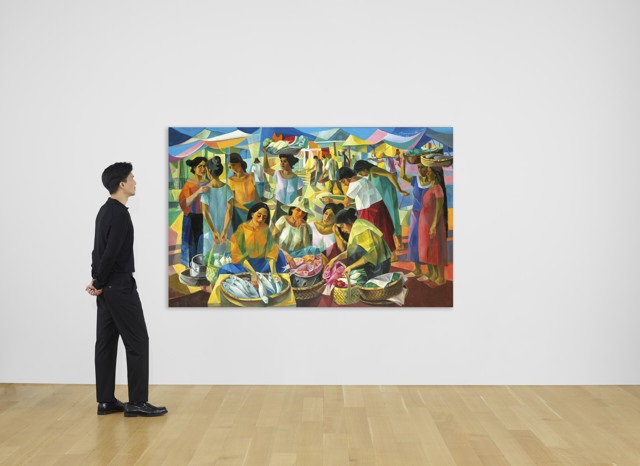 Tiangge Market Scene by Vicente Silva Manansala on artnet