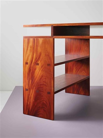 DESK AND TWO CHAIRS, MODELS F.82-2., F.82-3 by Donald Judd on artnet