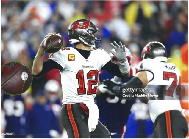 Tom Brady NFL All-Time Passing Yards Record Breaking Game Used Football ...