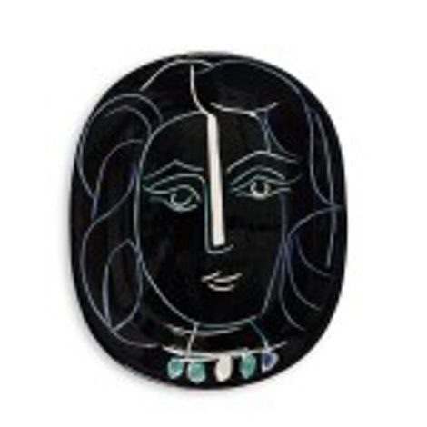 Service visage noir plate G A. R. 42 by Pablo Picasso on artnet
