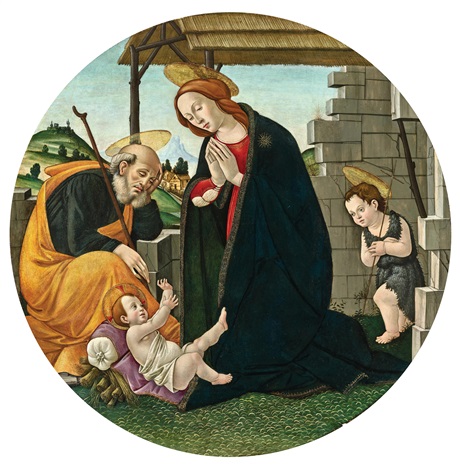 The Holy Family with the Infant Saint John the Baptist by Master of the ...