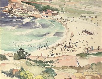Bronte beach, Sydney by John Drummond Moore on artnet