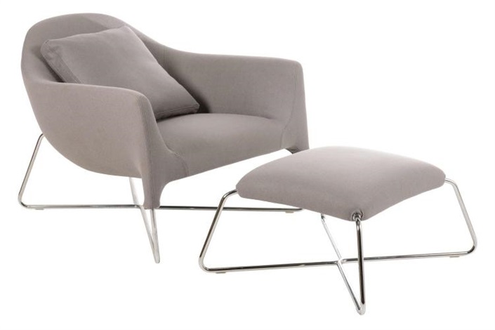 CARLO COLOMBO BALI LOUNGE CHAIR OTTOMAN by Carlo Colombo on artnet