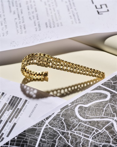 Omega, Maille dOr A yellow gold secret bracelet watch designed by ...