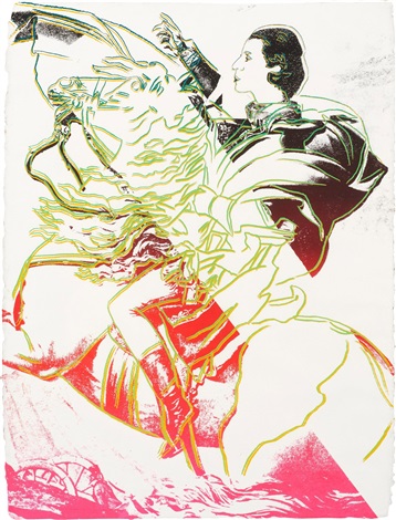 Diana Vreeland Rampant After Jacques Louis David, Napoleon at St. Bernard by Andy Warhol on artnet