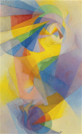 Flying figure no. 2 by Stanton MacDonald-Wright on artnet
