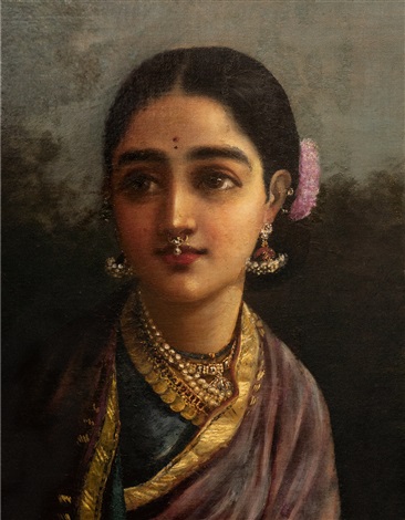Radha in the Moonlight by Raja Ravi Varma on artnet