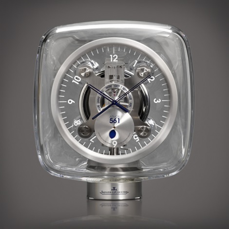 A limited edition Baccarat crystal atmos clock with month and moon ...