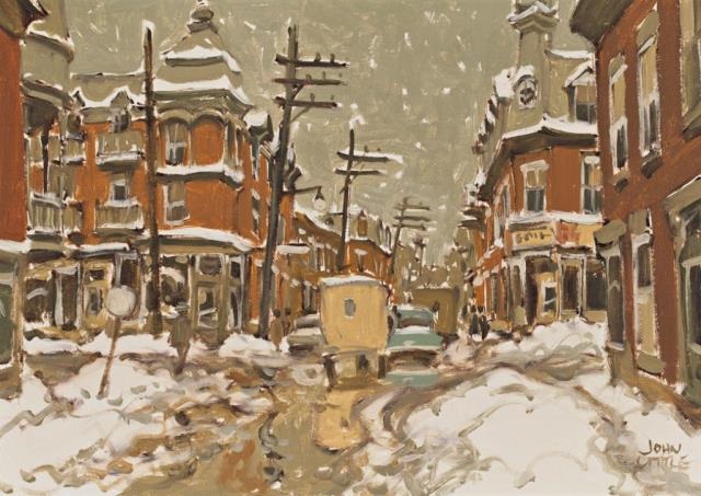 Rue Roy at de Bullion, Montreal by John Geoffrey Caruthers Little on artnet