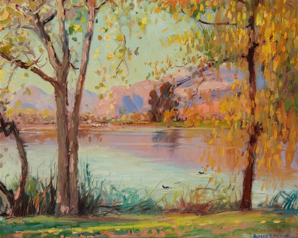 Afternoon On The Lake by Alfred Richard Mitchell on artnet