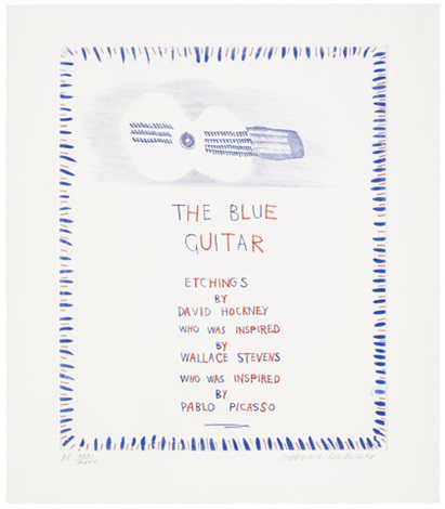 The Blue Guitar by David Hockney on artnet