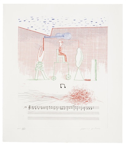 The Blue Guitar by David Hockney on artnet