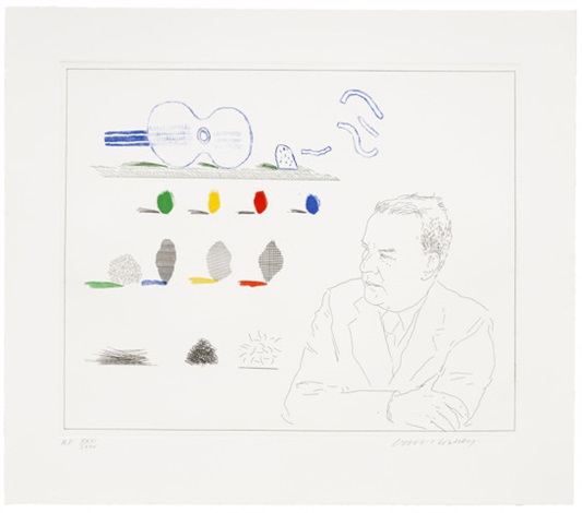 The Blue Guitar by David Hockney on artnet