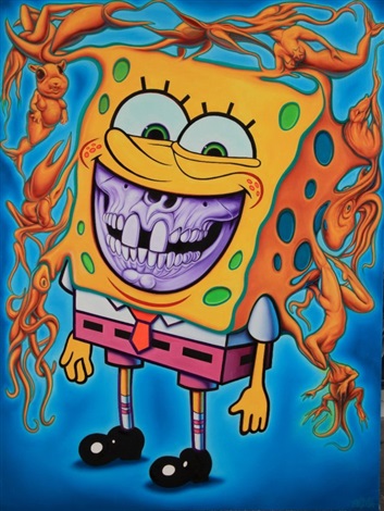 Spongebob grin by Ron English on artnet