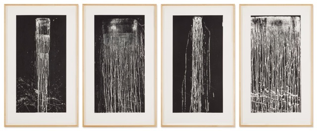 Long Vertical Falls 1, 2, 3 and 4 by Pat Steir on artnet