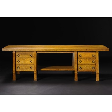 An important library table from the living room of the B. Harley ...