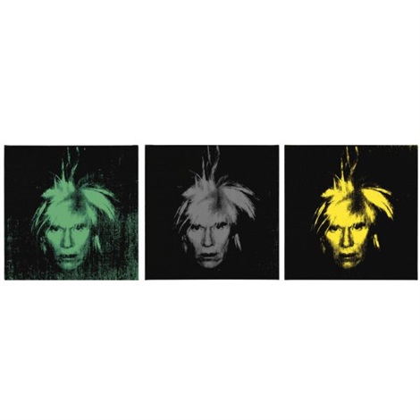 Three self-portraits in 3 parts by Andy Warhol on artnet