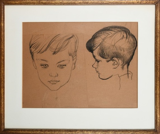 Studies of Ian Duncan Struthers 1915-1944, the artists nephew, as a boy ...