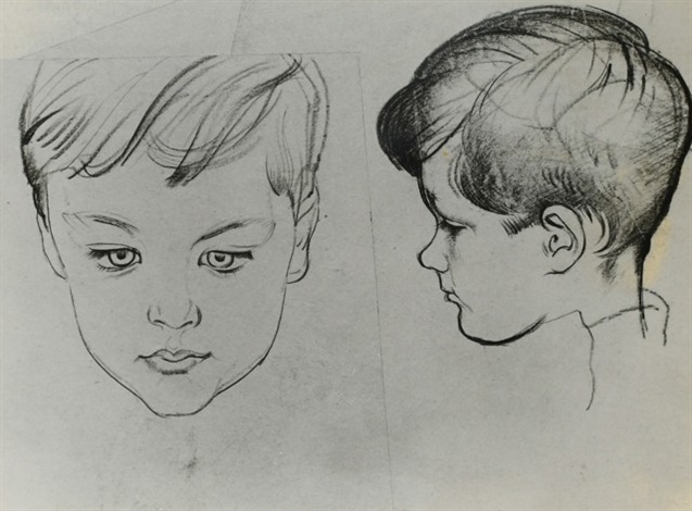 Studies of Ian Duncan Struthers 1915-1944, the artists nephew, as a boy ...
