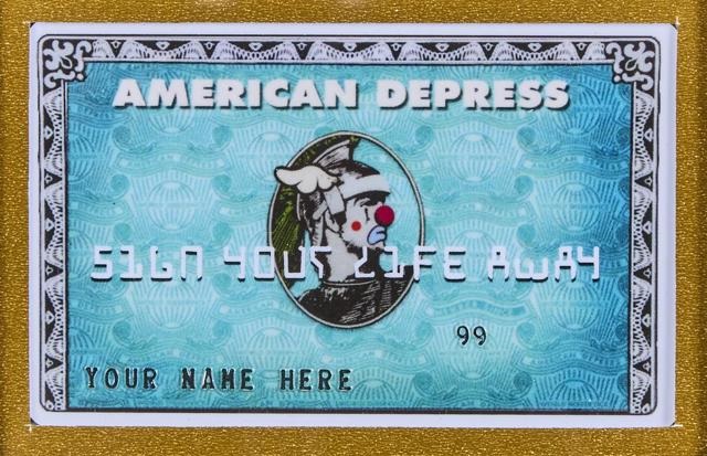 American Depress 2015 Custom Framed Dismaland Faux Credit Card by D ...
