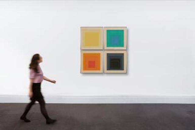 White Line Squares Series I Four Prints by Josef Albers on artnet