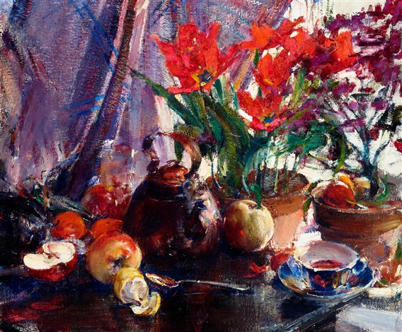 Still Life Fruit and Flowers by Nicolai Fechin on artnet