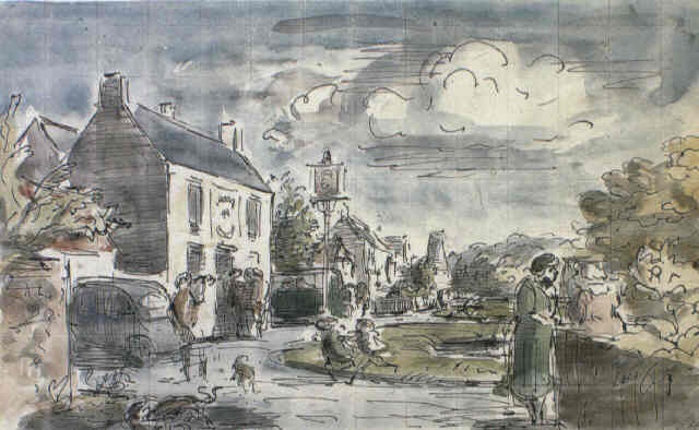 The village green, Rodmersham, Kent by Edward Ardizzone on artnet