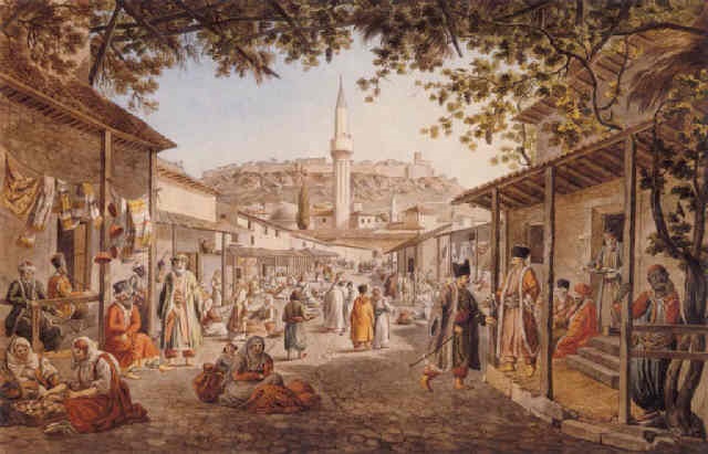 Bazaar, Athens by Edward Dodwell on artnet