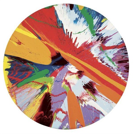 Beautiful axe, slash, gosh painting by Damien Hirst on artnet