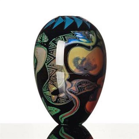 A graal glass vase by Eva Englund on artnet