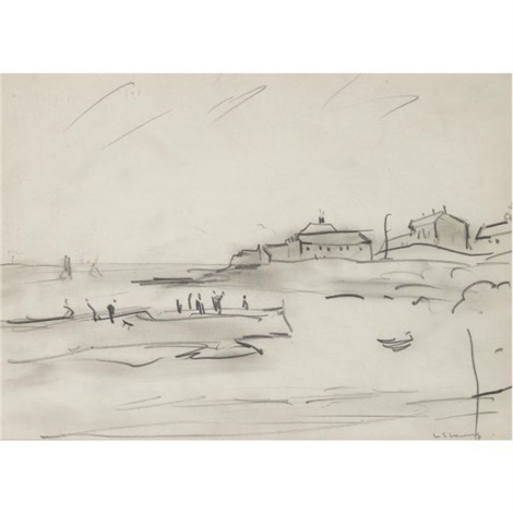 The beach at Seaburn, Sunderland by L.S. Lowry on artnet