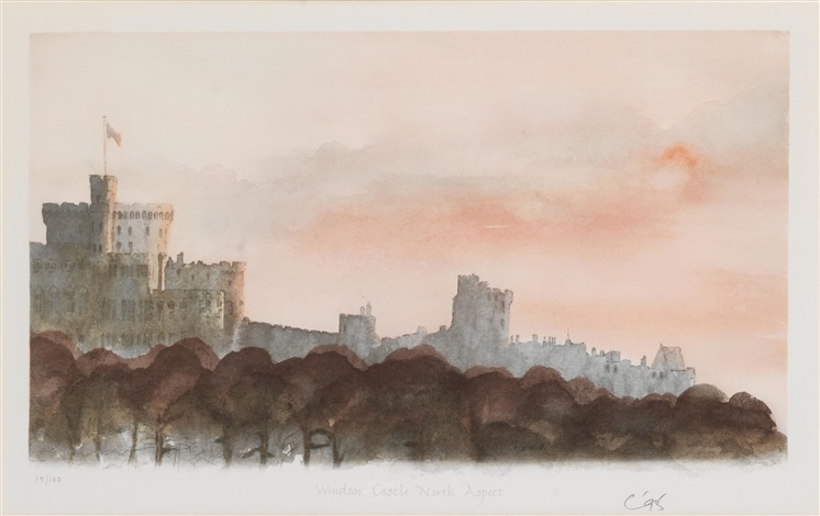 Windsor Castle North Aspect by Charles III (King of the United Kingdom ...