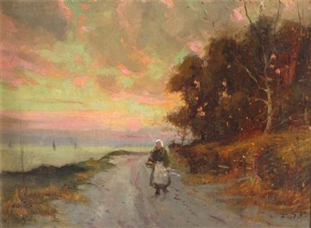 Returning home by Edwin Sherwood Calvert on artnet