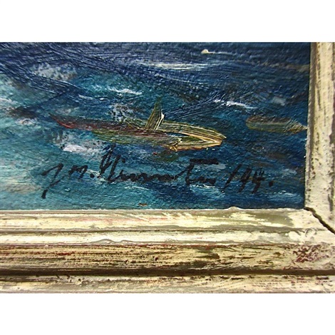 Untitled harbour study by Joseph Giunta on artnet