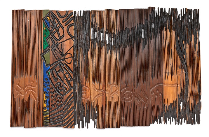 Grandmas Cloth Series by El Anatsui on artnet