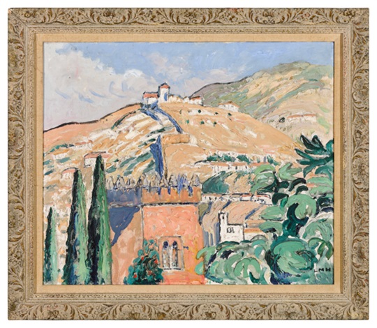 The Sacromonte from the Alhambra Granada by Letitia Marion Hamilton on ...