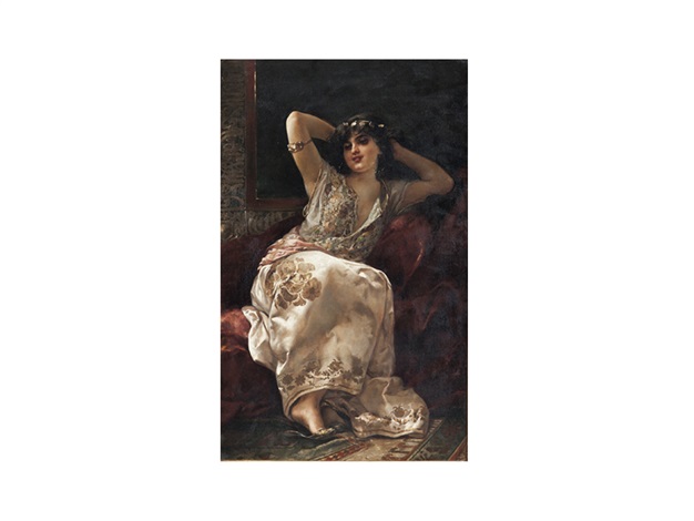 The Favorite A portrait of a woman by Virgilio Tojetti on artnet