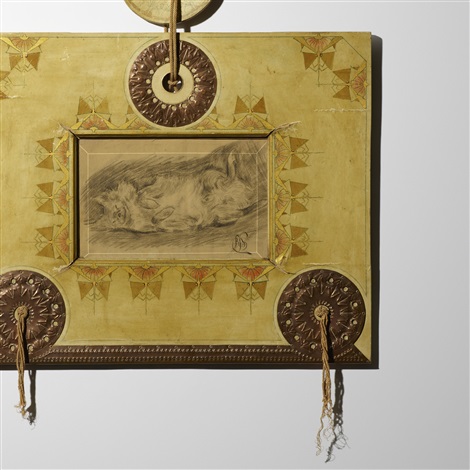 Frame and drawing by Carlo and Rembrandt Bugatti on artnet