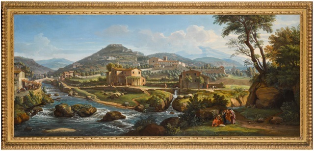Fiesole, a view of the Badia Fiesolana, just outside Florence by Gaspar ...
