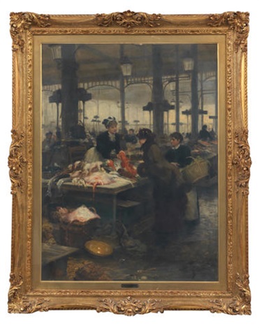 The Fish Market, Les Halles by Victor Gabriel Gilbert on artnet