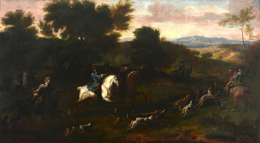 A Royal Hunt, traditionally understood to show William III hunting in ...