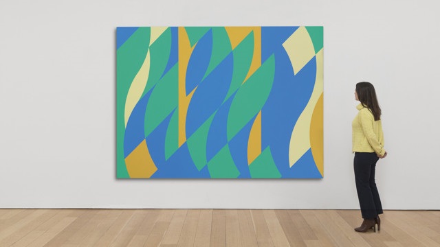Painting with Two Verticals 3 by Bridget Riley on artnet