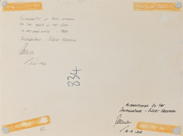 John Lennon Contact Sheet by Robert Freeman on artnet